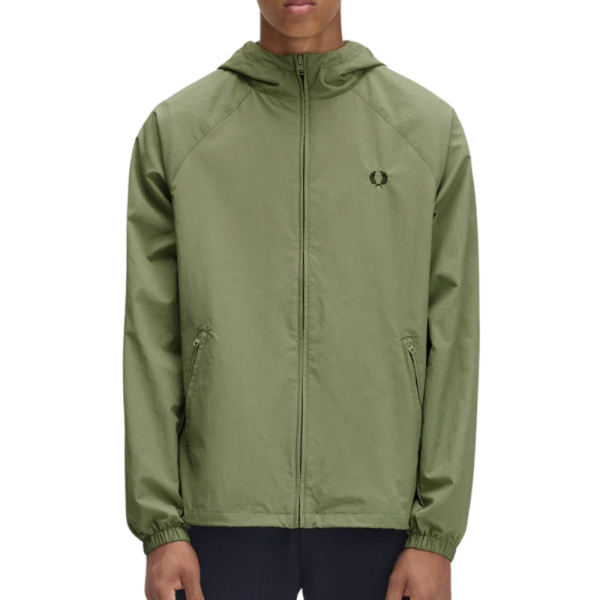 FRED PERRY JAKNA TASLAN HOODED SHELL ZA MUŠKARCE | The Spot Crna Gora